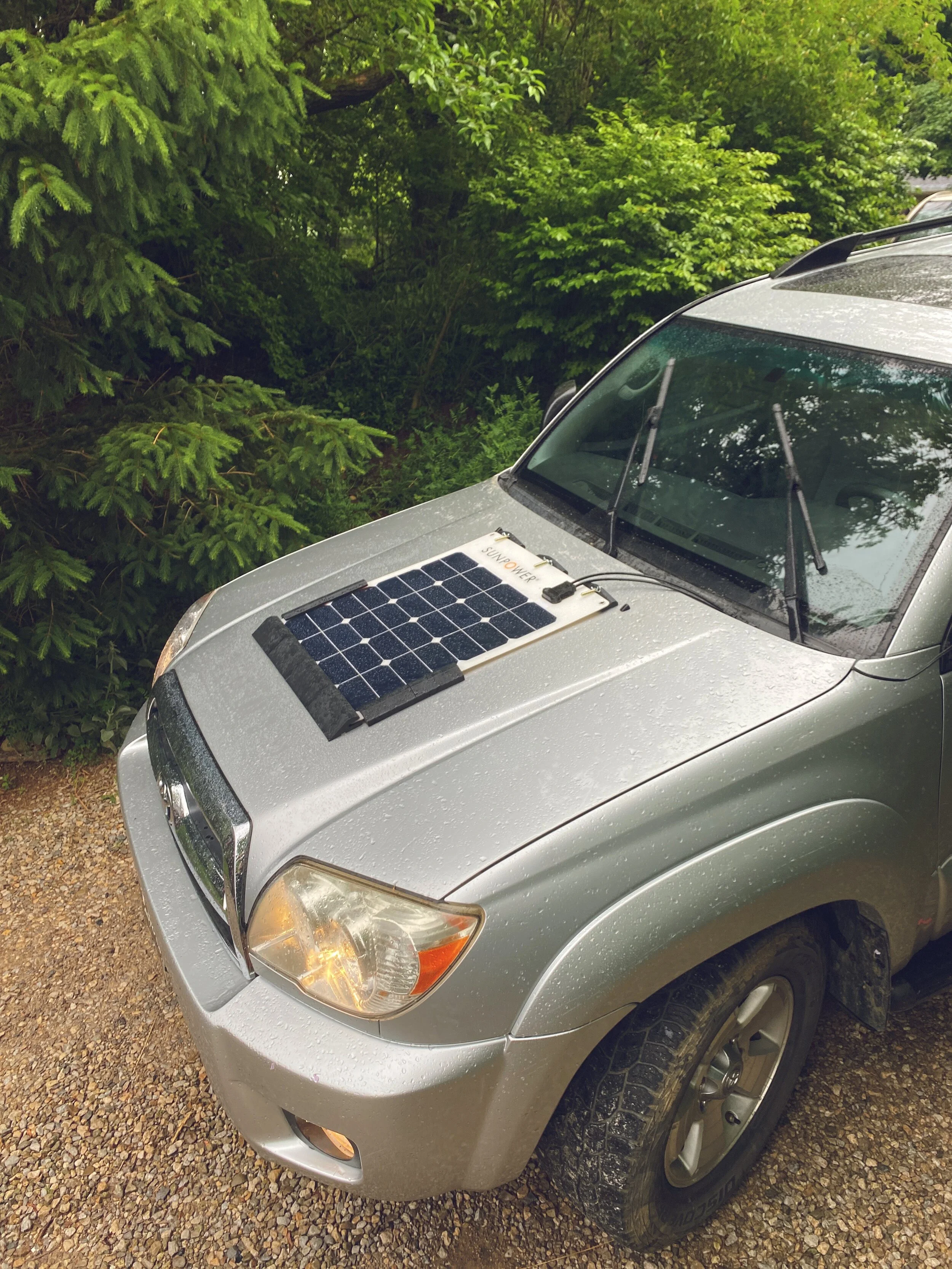Flexible Solar Panel Mounts for Vehicle Hoods — phillips solar