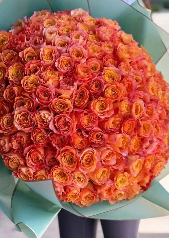Beautiful Bunch Of Orange Roses