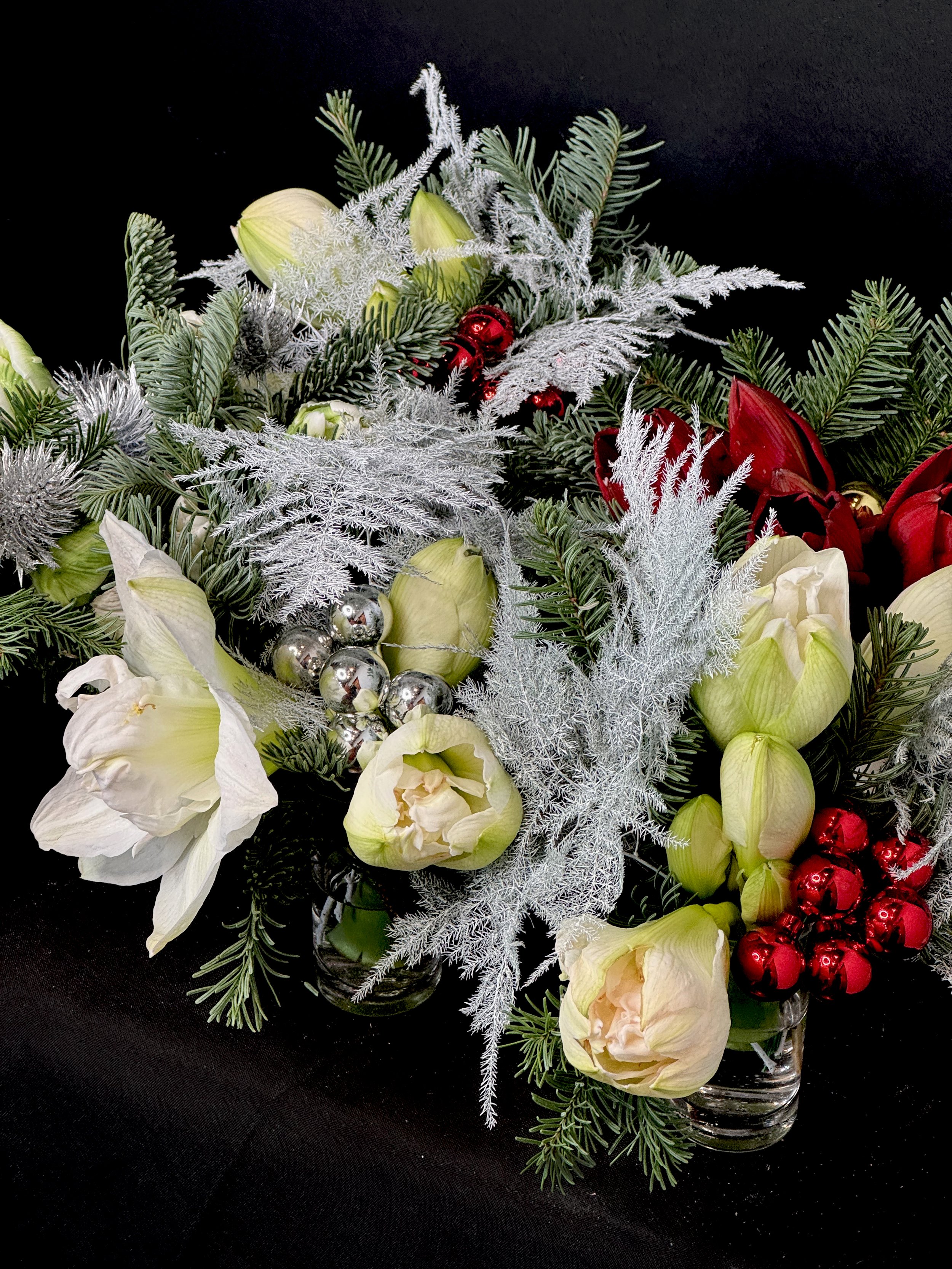 Festive Christmas Bud Vases | Holiday Florist in Norwalk CT — AT