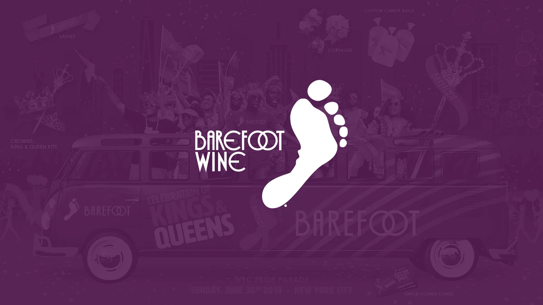 Barefoot Wine Logo Vector