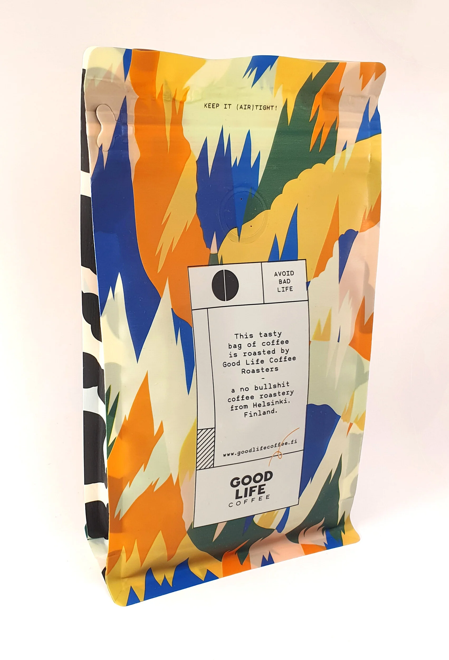 Good Life Coffee - packaging — Illustration Portfolio of Sami Viljanto