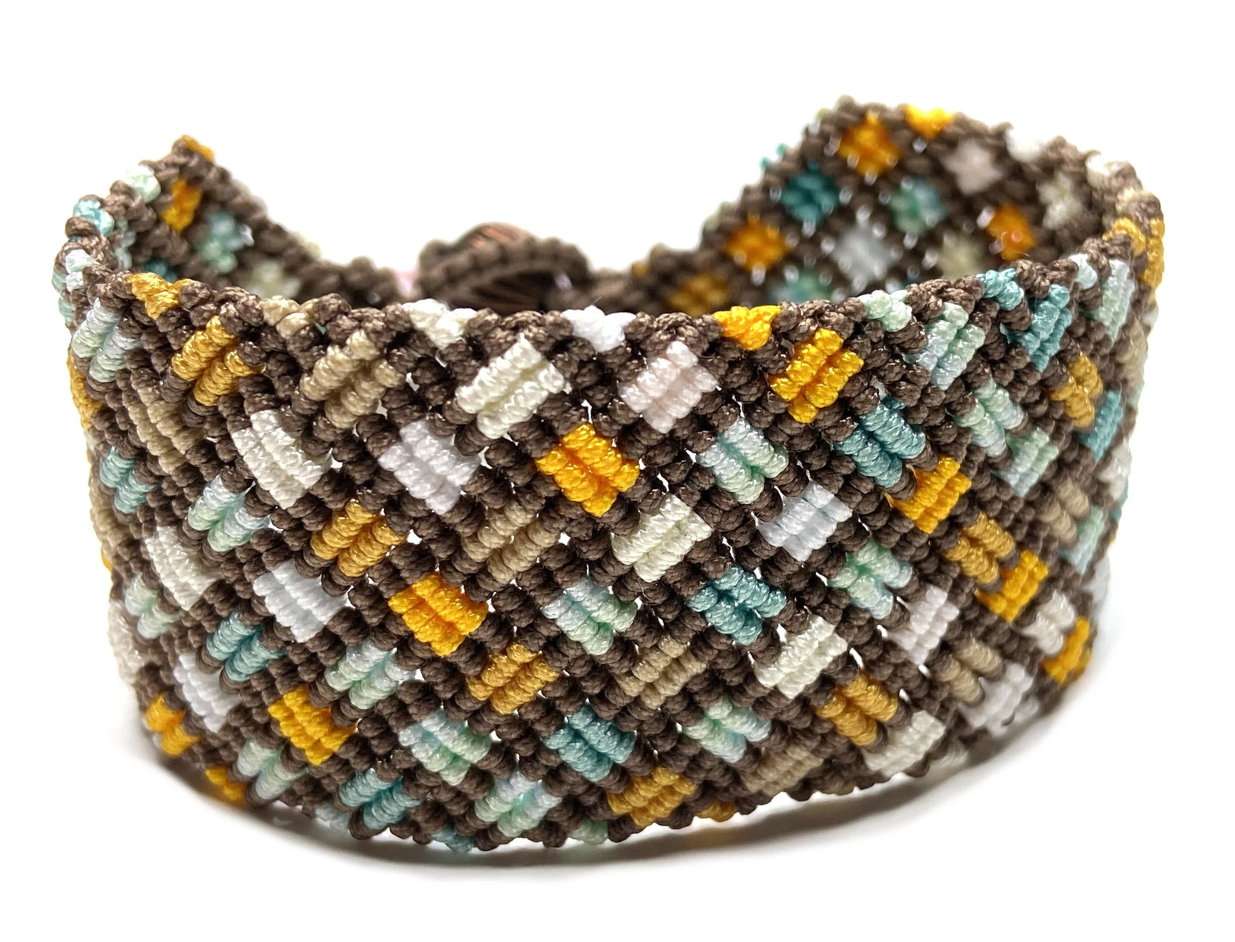 Striped Macrame Bracelet With Beads « Jewelry ::, 48% OFF