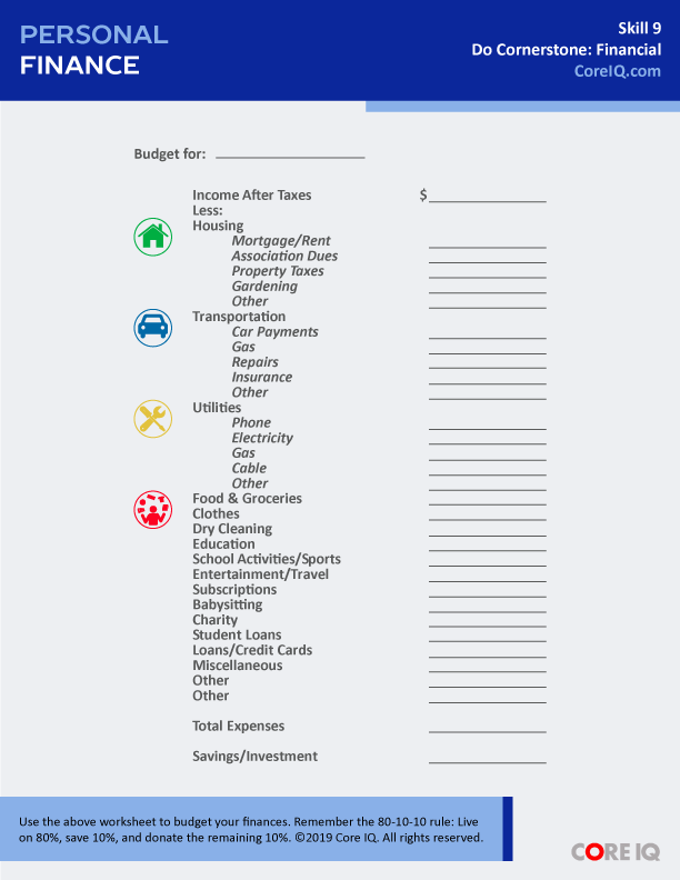 Skill 9: Personal Finance — Core IQ