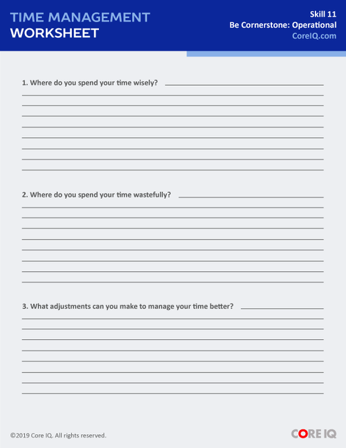 Skill 11: Time Management — Core IQ