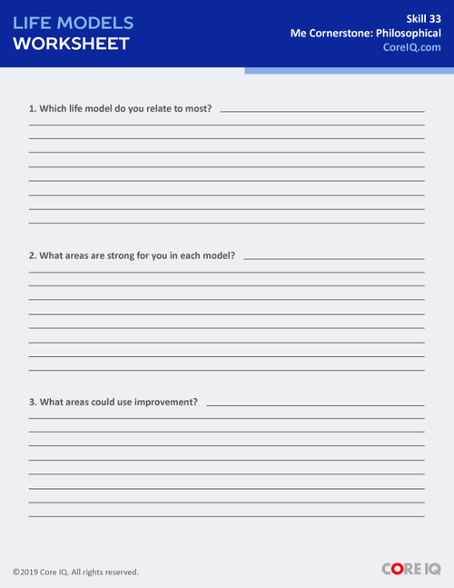 Skill 33: Life Models — Core IQ