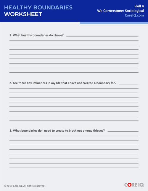 Skill 4: Healthy Boundaries — Core IQ