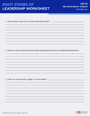 Skill 50: Eight Stages of Leadership — Core IQ