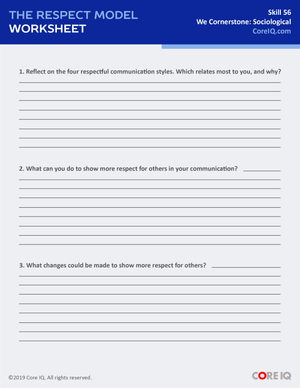 Skill 56: The Respect Model — Core IQ