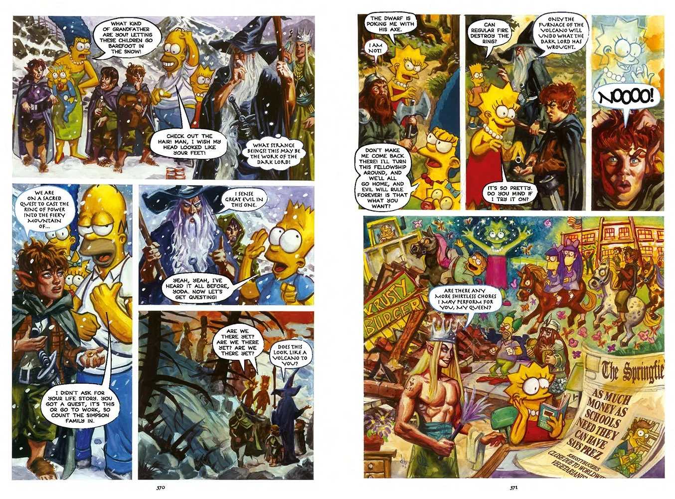 The Simpsons Treehouse Of Horror Comics