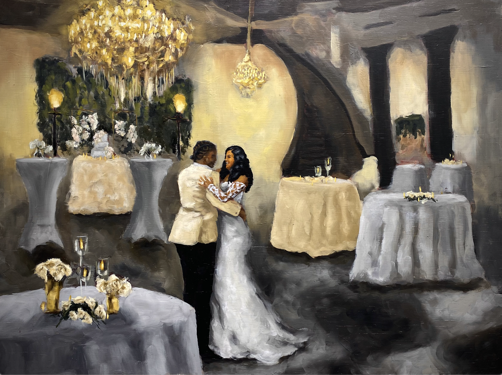 Bride And Groom Painting
