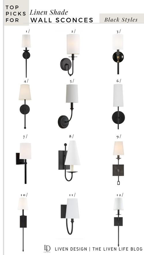 Best of Linen Shade Sconces — LIVEN DESIGN