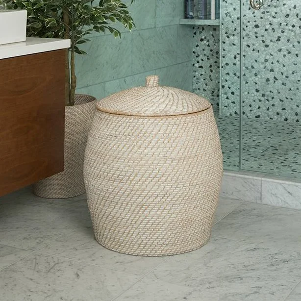 Home Organization: Stylish Woven Lidded Laundry Baskets — LIVEN DESIGN