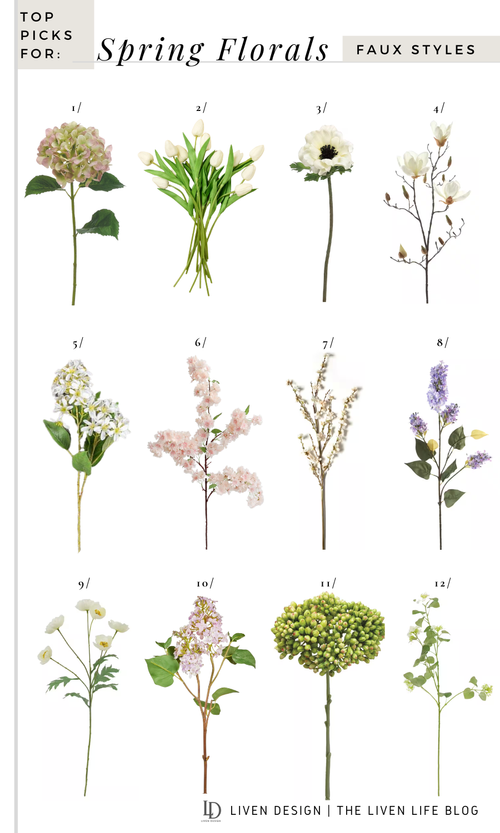 Favorite Faux Spring Floral Stems — LIVEN DESIGN