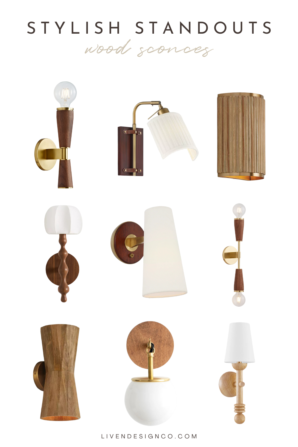Stylish Standouts | Wood Sconces — LIVEN DESIGN
