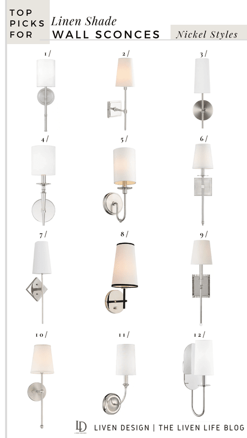 Best of Linen Shade Sconces — LIVEN DESIGN