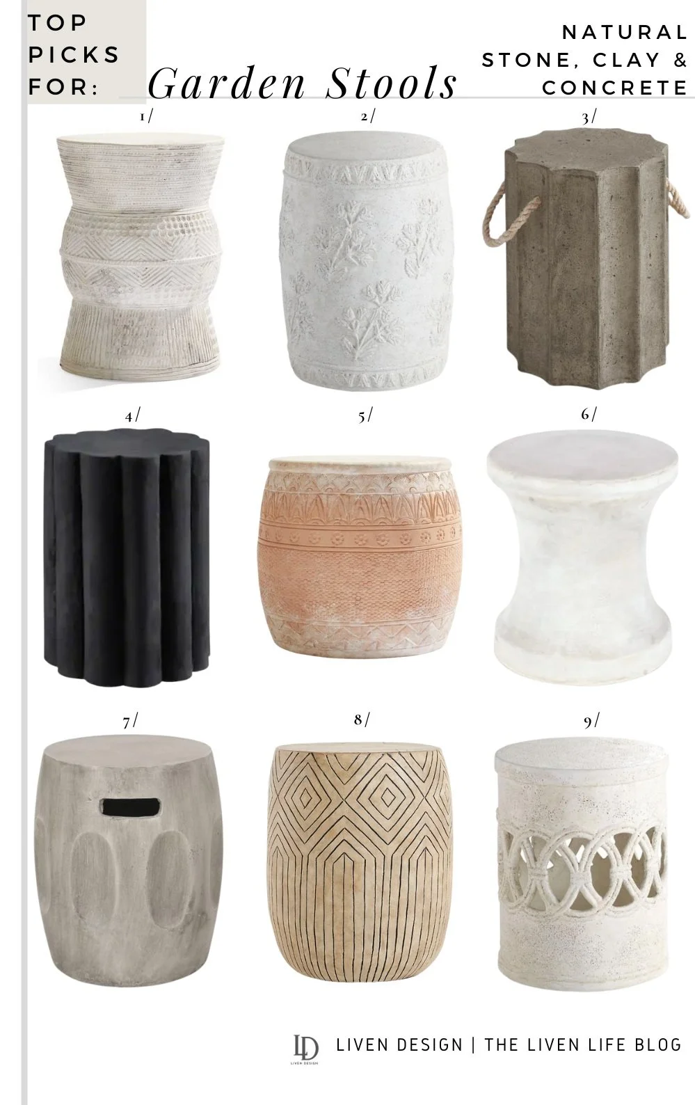 Top Picks for Stylish Garden Stools — LIVEN DESIGN
