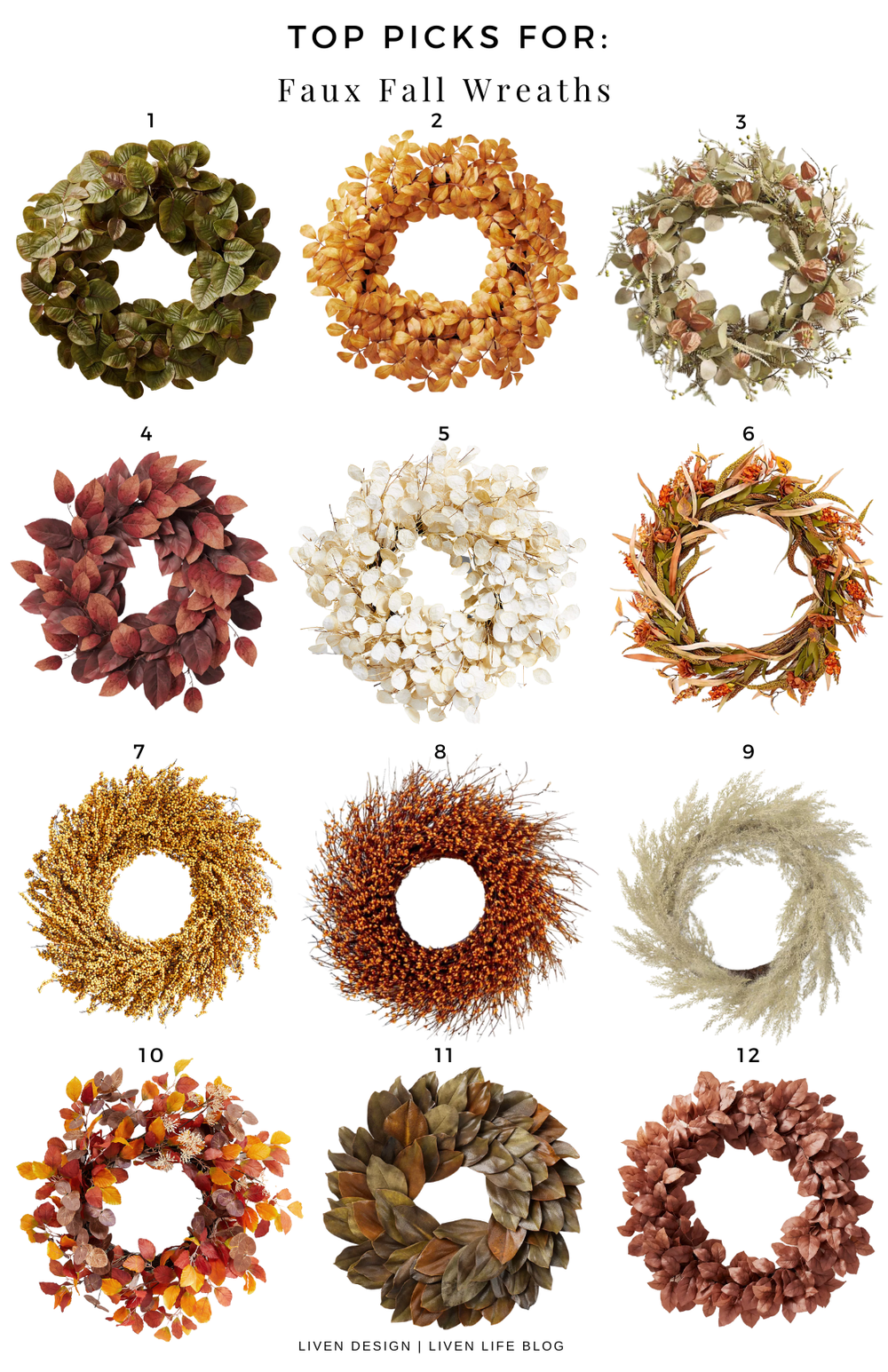 22 Best Fall Wreaths To Liven Up The Front Porch — LIVEN DESIGN