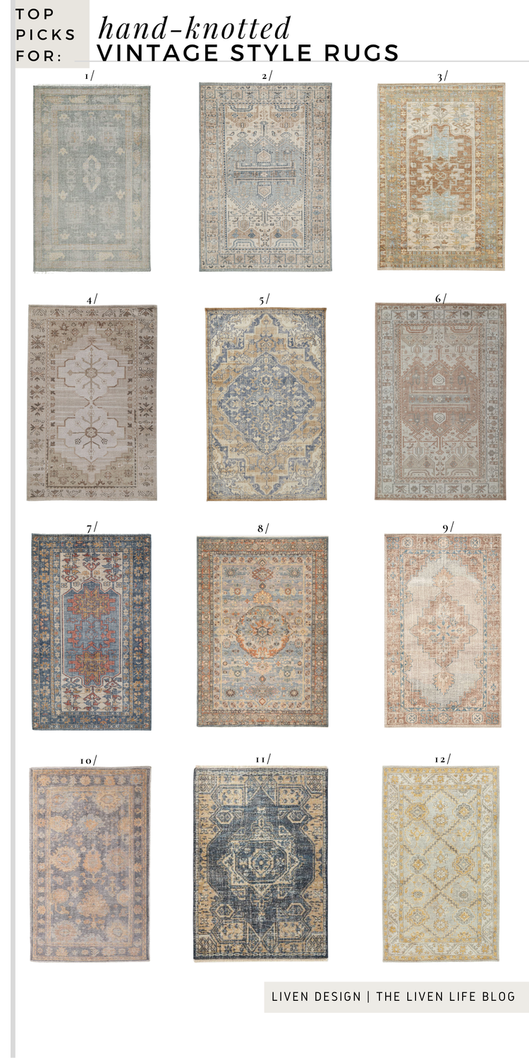 Best of Handcrafted Vintage Style Area Rugs — LIVEN DESIGN