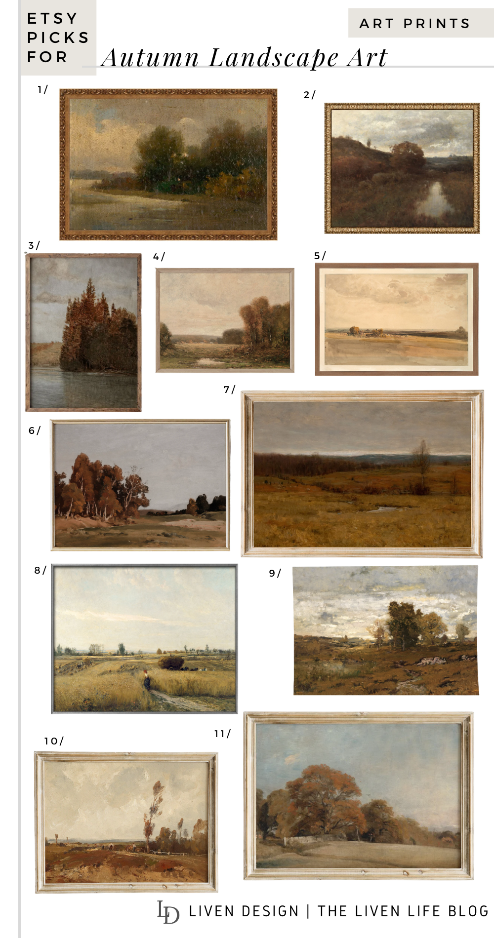 Etsy Finds: Autumn Landscape Art — LIVEN DESIGN