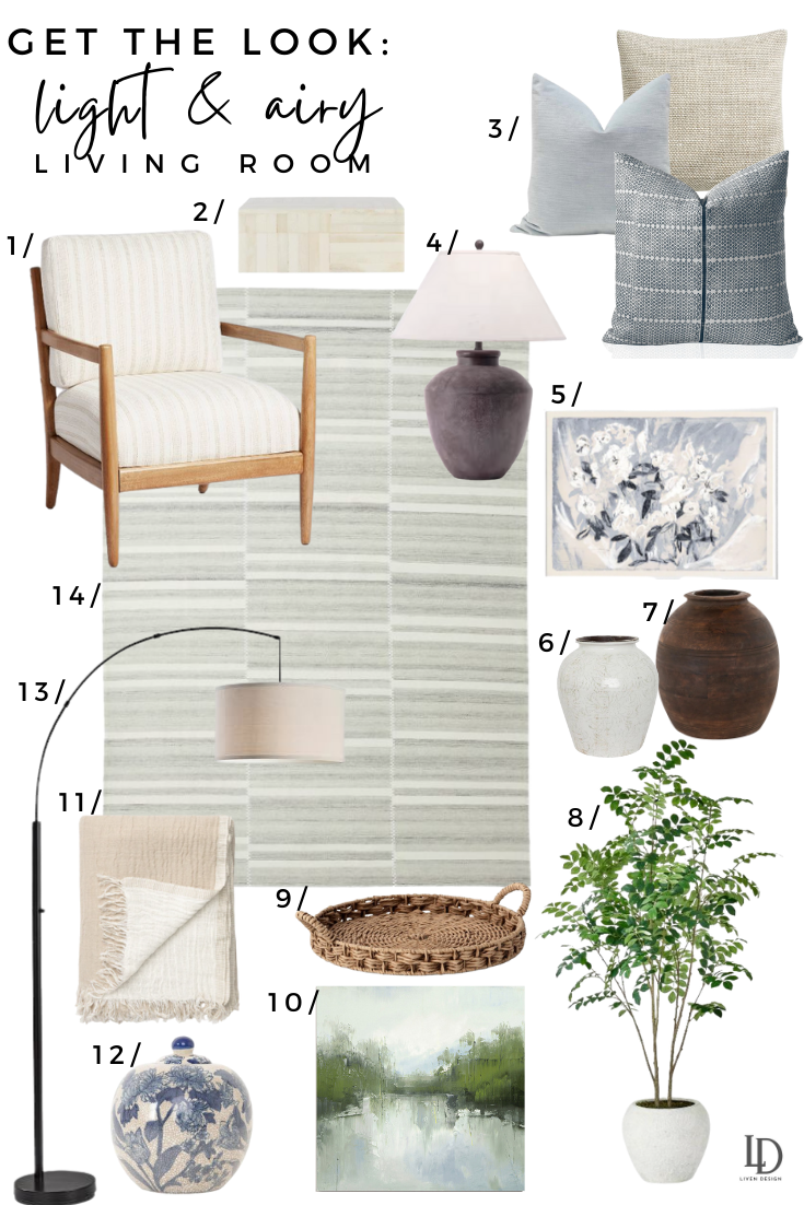 Get The Look: Light & Airy Living Room — LIVEN DESIGN