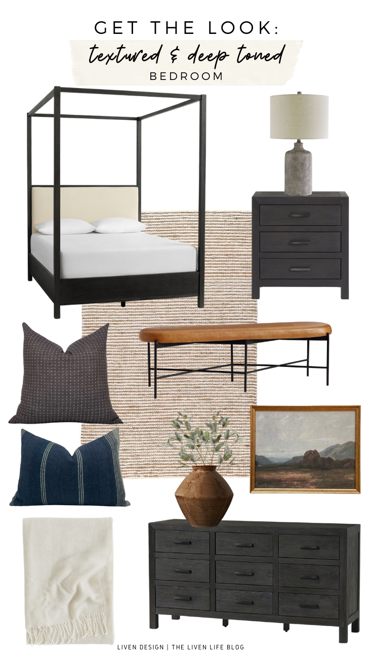 Get The Look: Textured & Deep Toned Living Room — LIVEN DESIGN