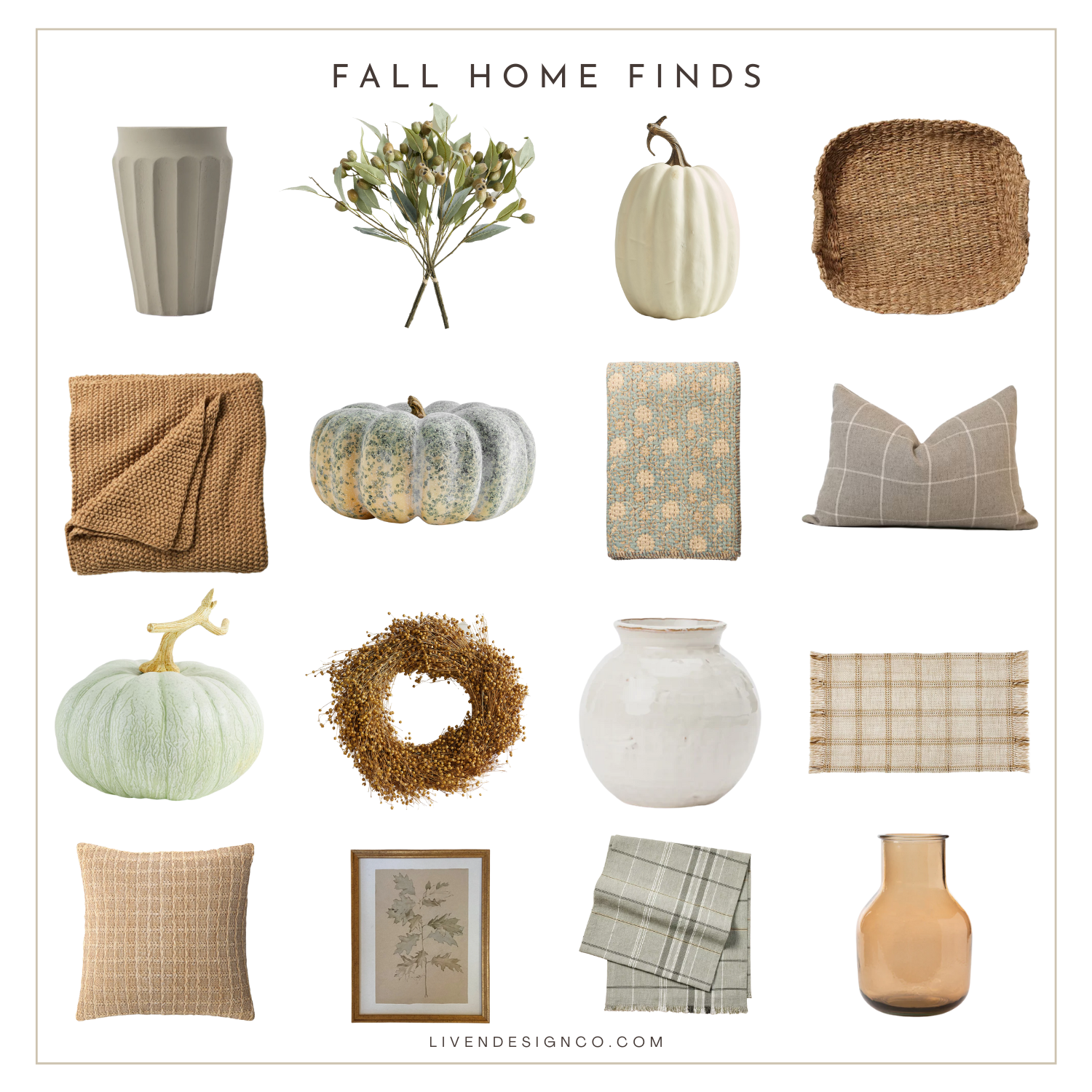 100+ Stylish Home Finds for the Fall Season — LIVEN DESIGN