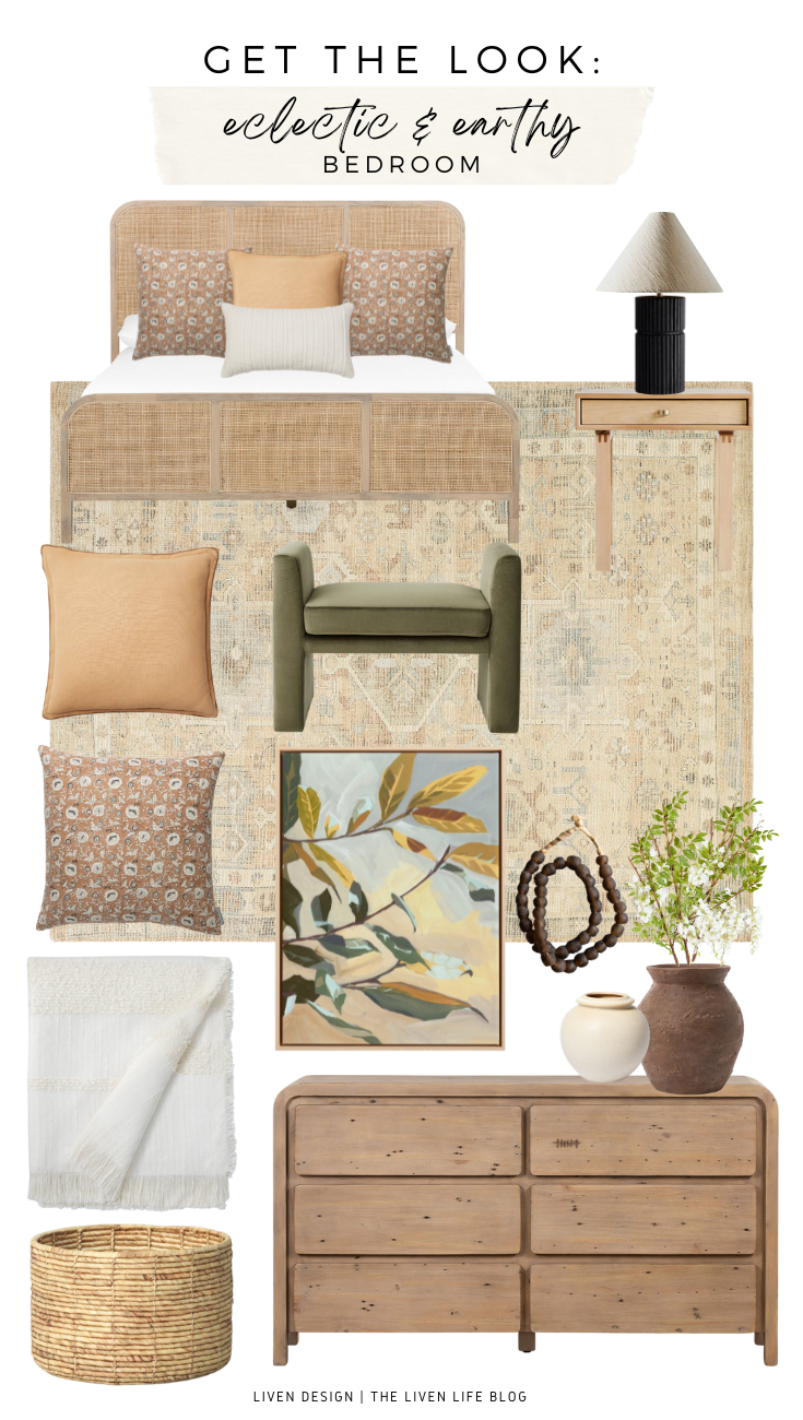 Get The Look: Eclectic Earthy Bedroom — LIVEN DESIGN
