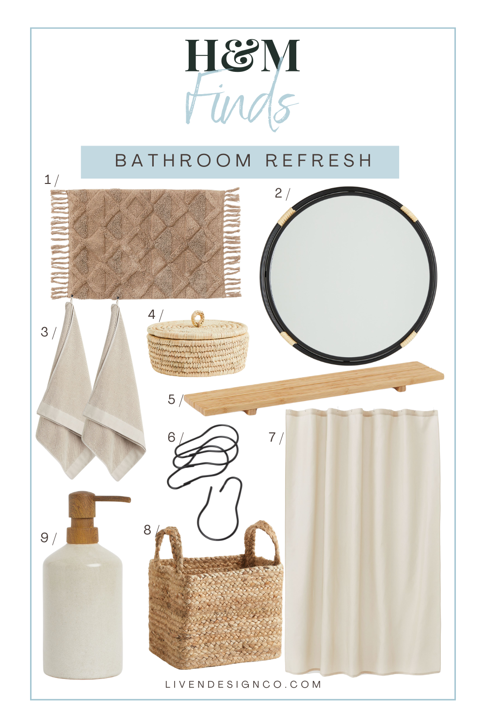 Refreshing the Bathroom with H&M Home — LIVEN DESIGN