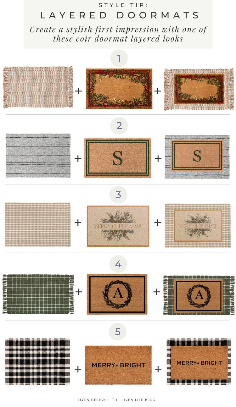 Style Tip: Layered Doormat Ideas for the Holiday Season — LIVEN DESIGN