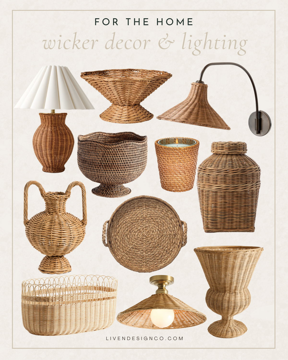 Favorite Wicker Home Finds I'm Loving At The Moment — LIVEN DESIGN