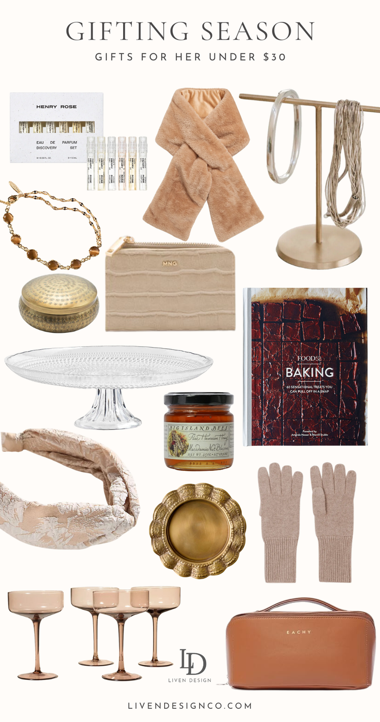 Gifting Season 2024 | Gifts for Her Under $30 — LIVEN DESIGN
