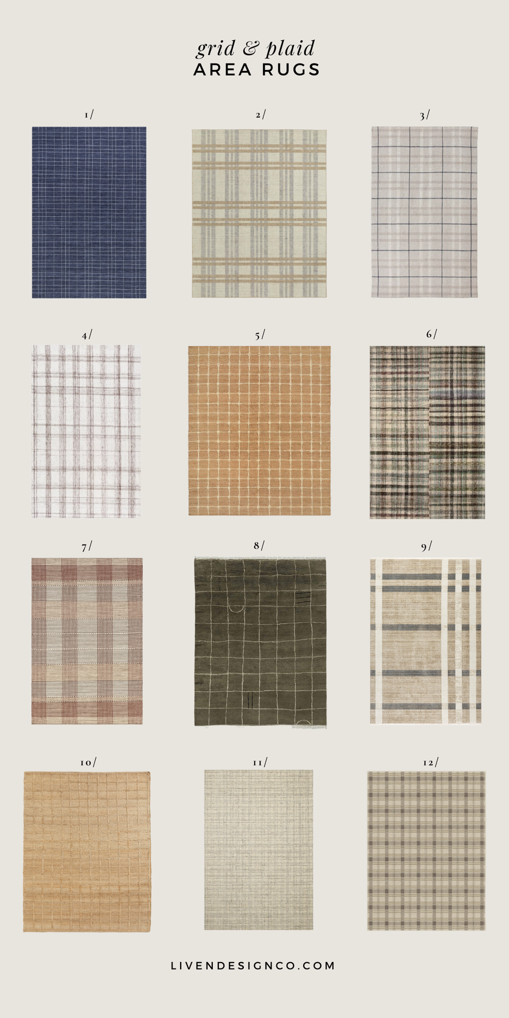 Best Of Plaid & Grid Patterned Area Rugs — LIVEN DESIGN