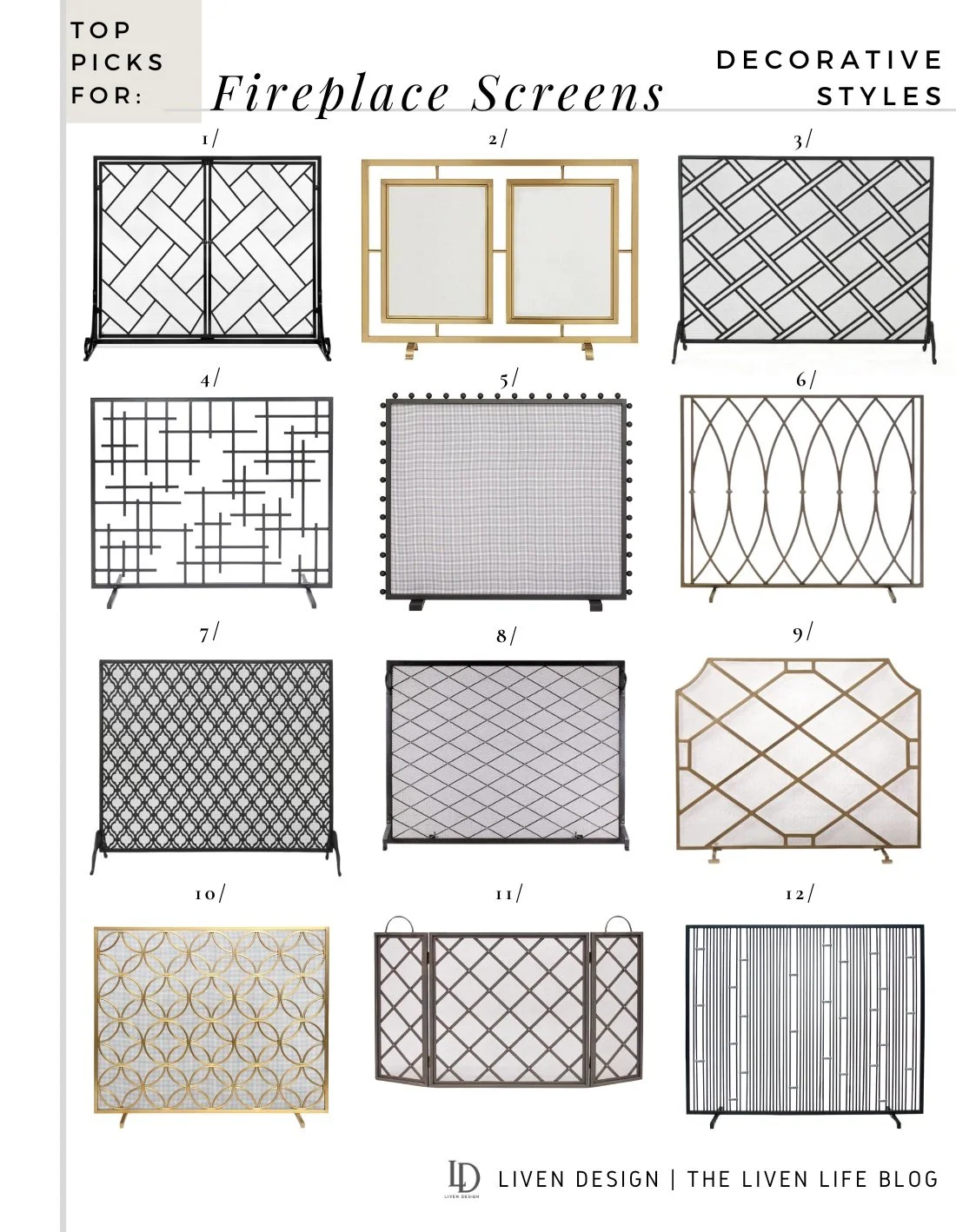 Stylish Fireplace Screens for Every Style — LIVEN DESIGN