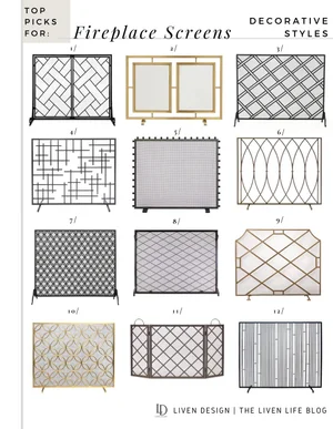 Stylish Fireplace Screens for Every Style — LIVEN DESIGN