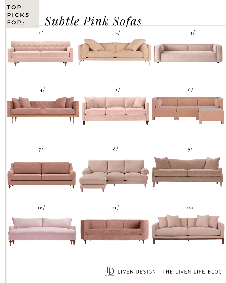 The Best Sophisticated Blush Pink Sofas — LIVEN DESIGN