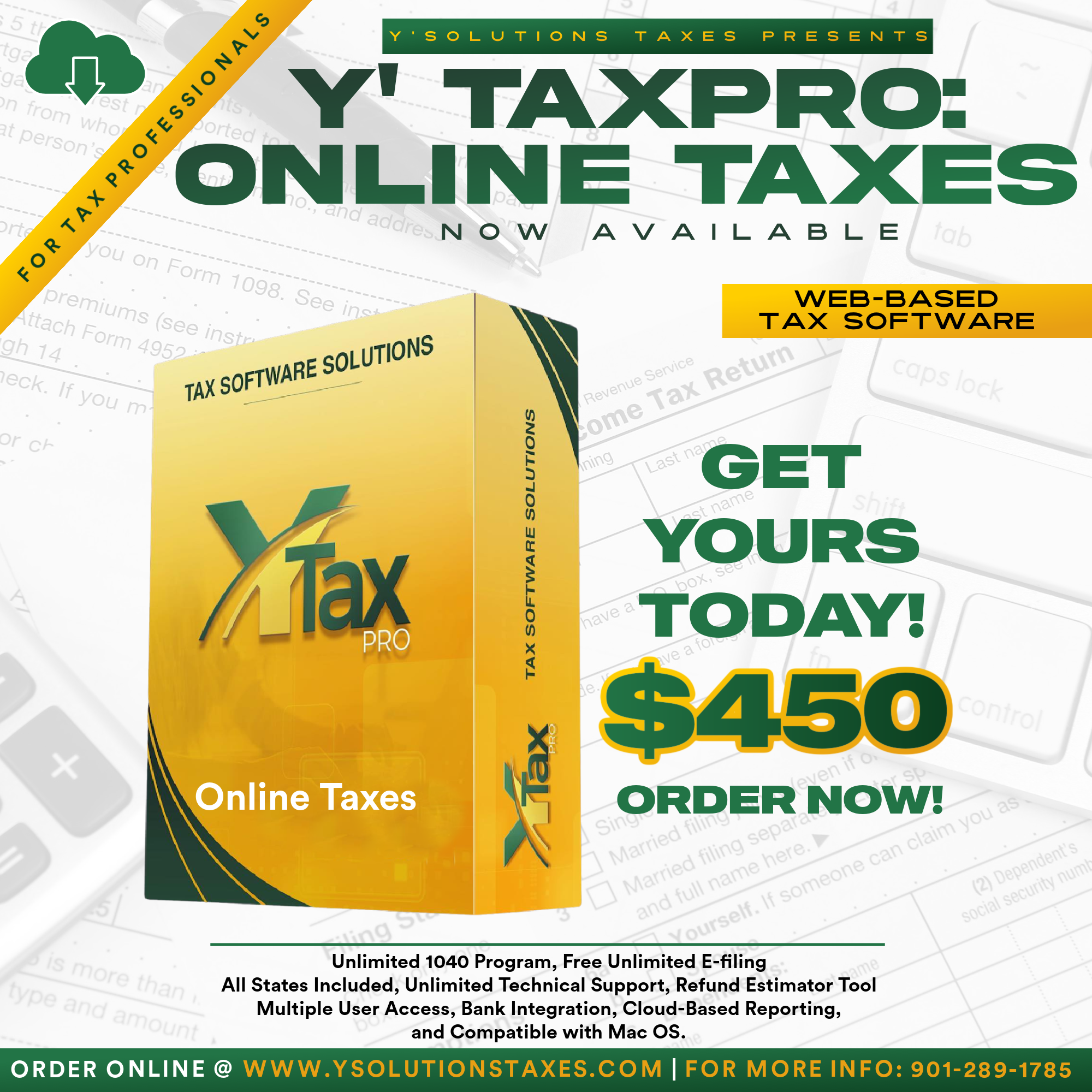 PURCHASE — Y' Solutions Taxes & Tax School