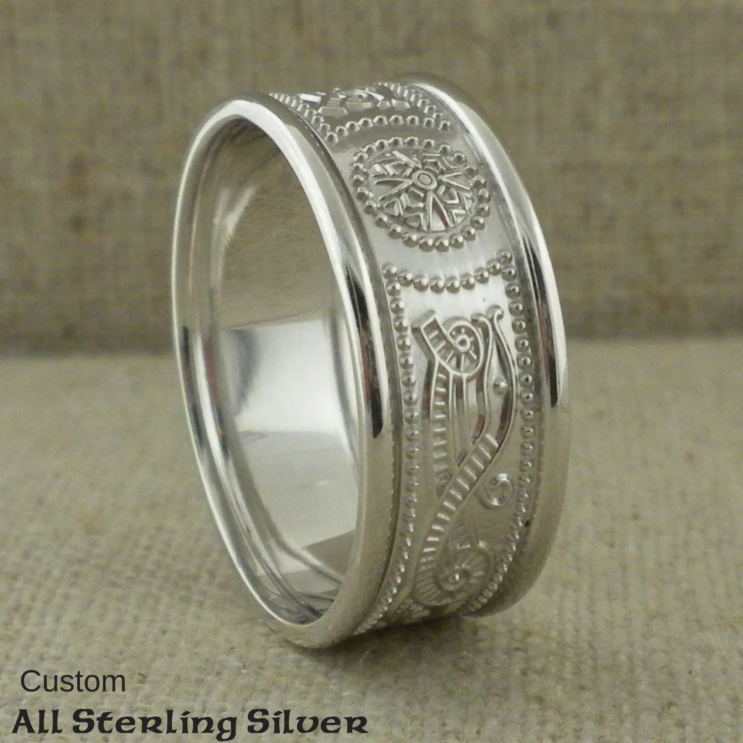 Boru Celtic Warrior Shield Wedding Ring — Unique Celtic Wedding Ring ...