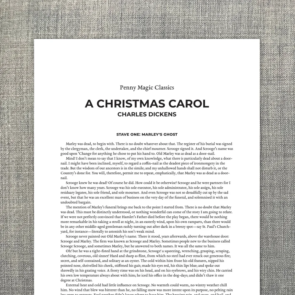 A Christmas Carol by Charles Dickens Free Download and Printable PDF ...