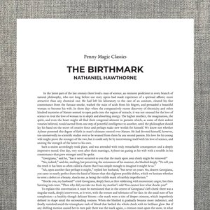 Download The Birthmark by Nathaniel Hawthorne as a Printable PDF ...