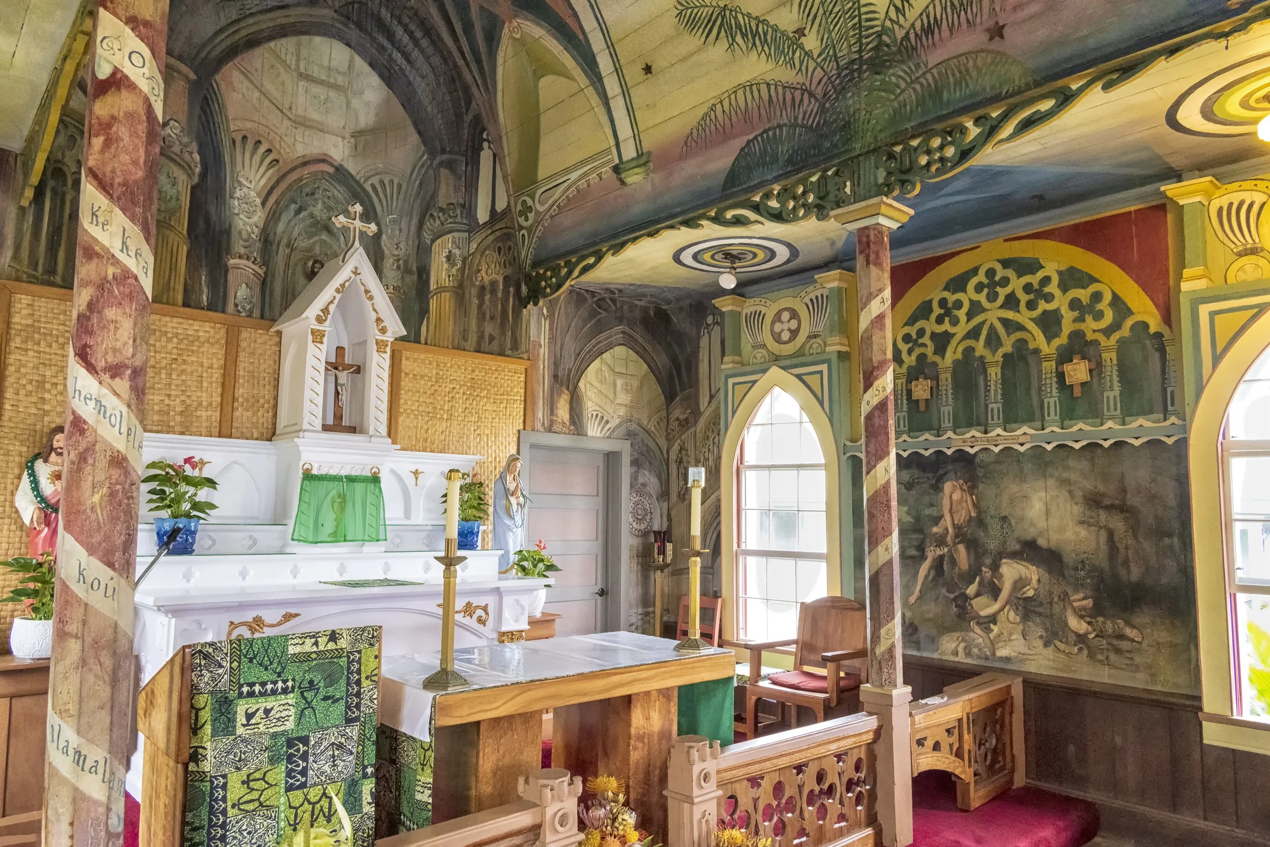 The Soul Artist- Hawaii Island’s “Painted Church”- St. Benedict’s ...