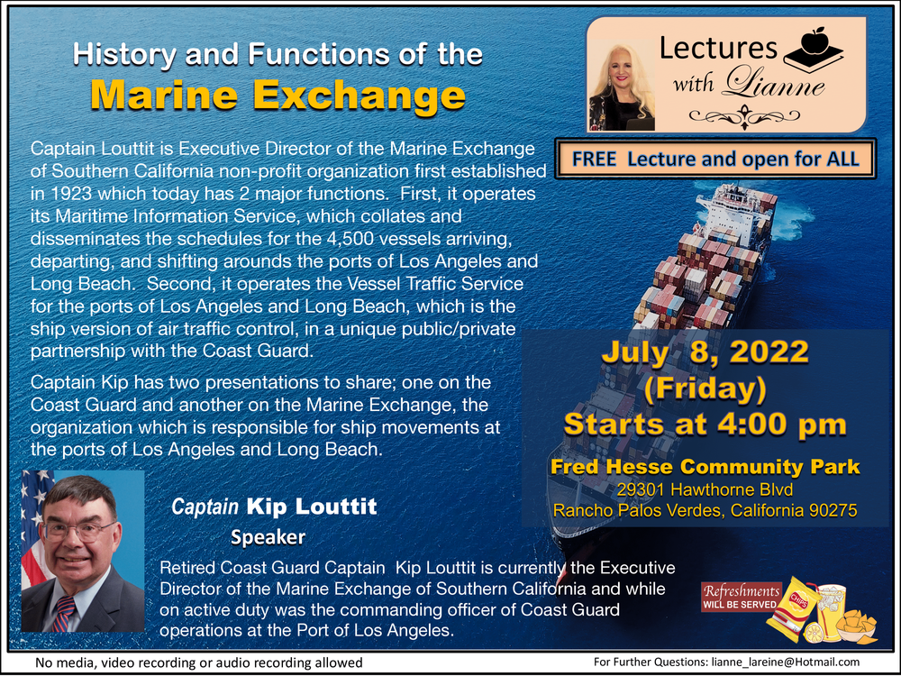 Lectures with Lianne presents a FREE Lecture July 8,2022 - History and ...