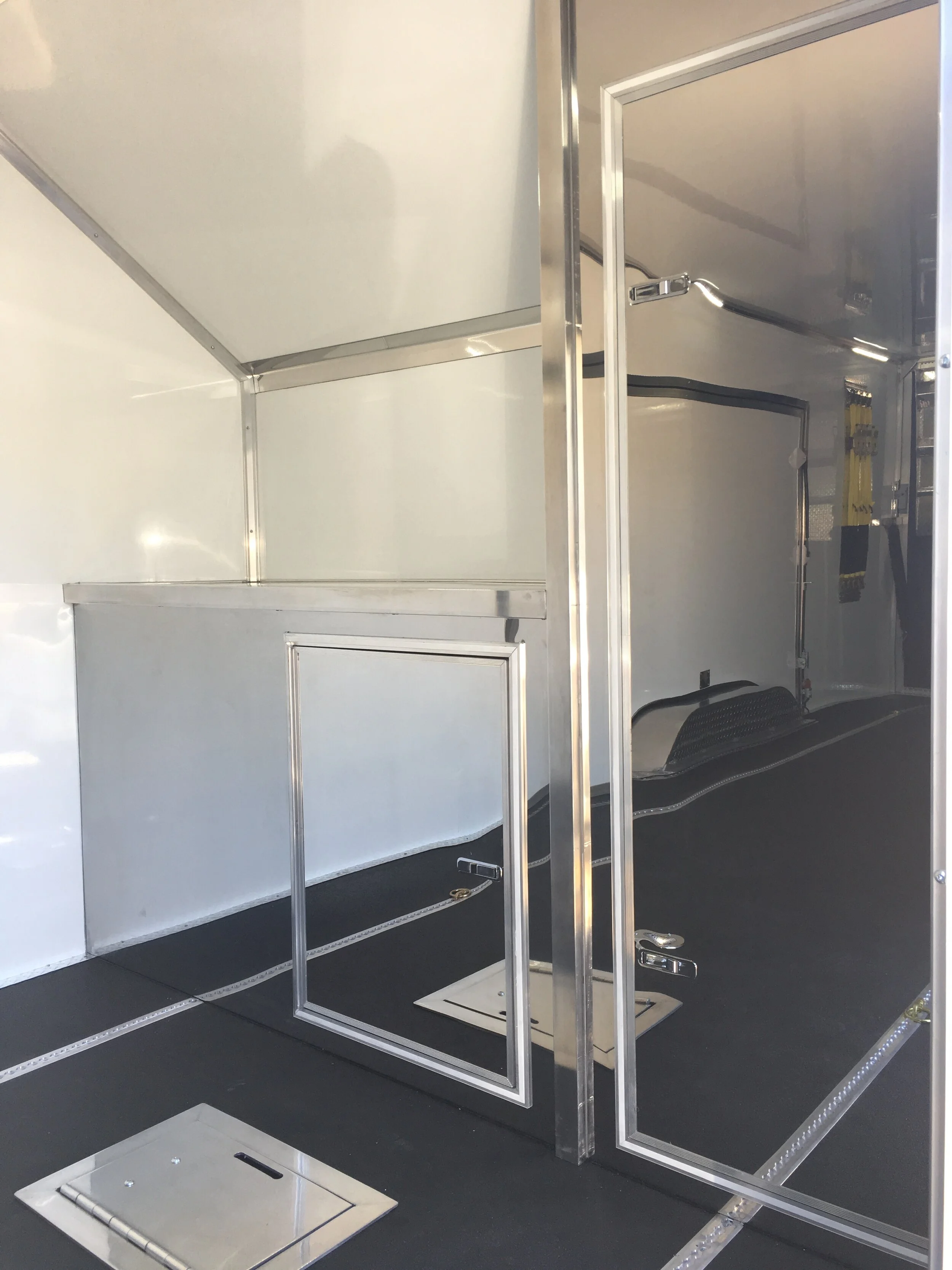 Enclosed Car Trailer with Escape Door and Removable Fender — JIMGLO ...