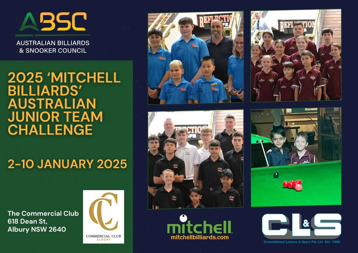 Calendar — Snooker and Billiards NSW