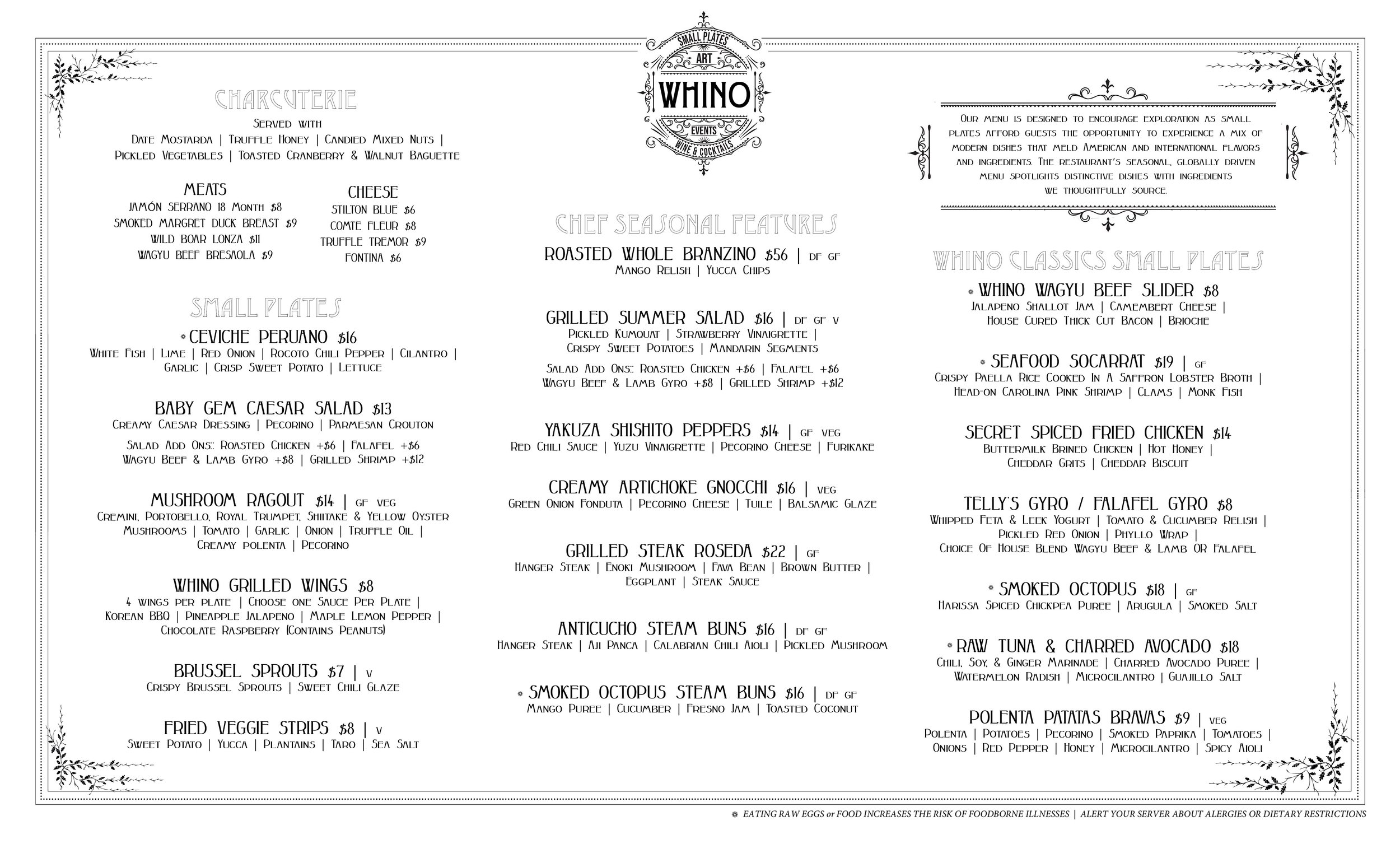 Menus — WHINO