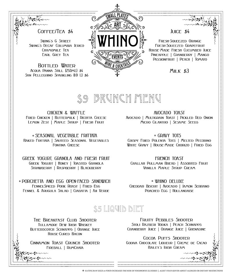 Menus — WHINO