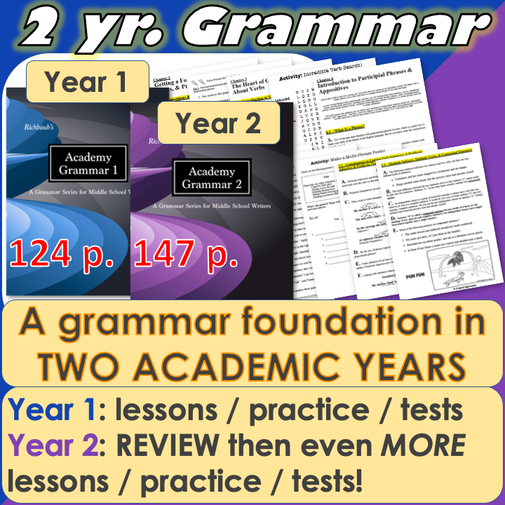 Richbaub's Middle School Grammar Curriculum