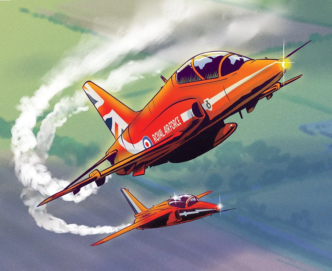 Jet Eyes tags — RYAN QUICKFALL illustration.