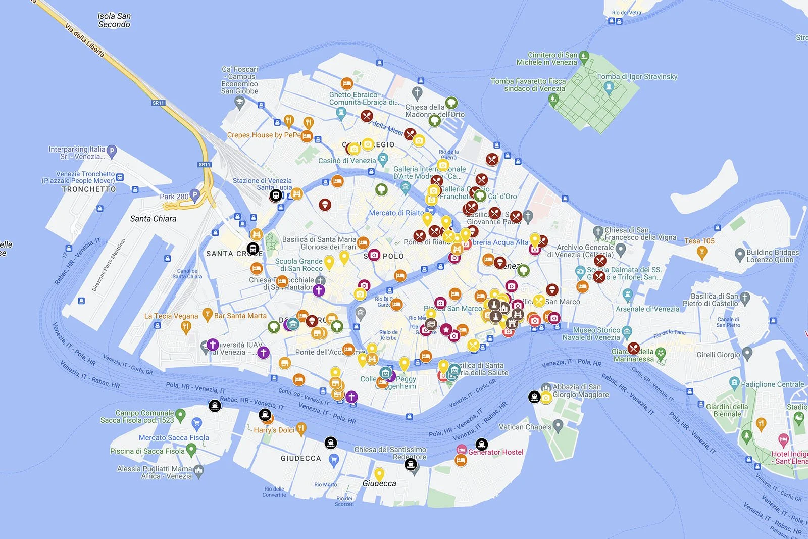 Venice Tourist Map - best attractions — Tomas Havel | Travel ...