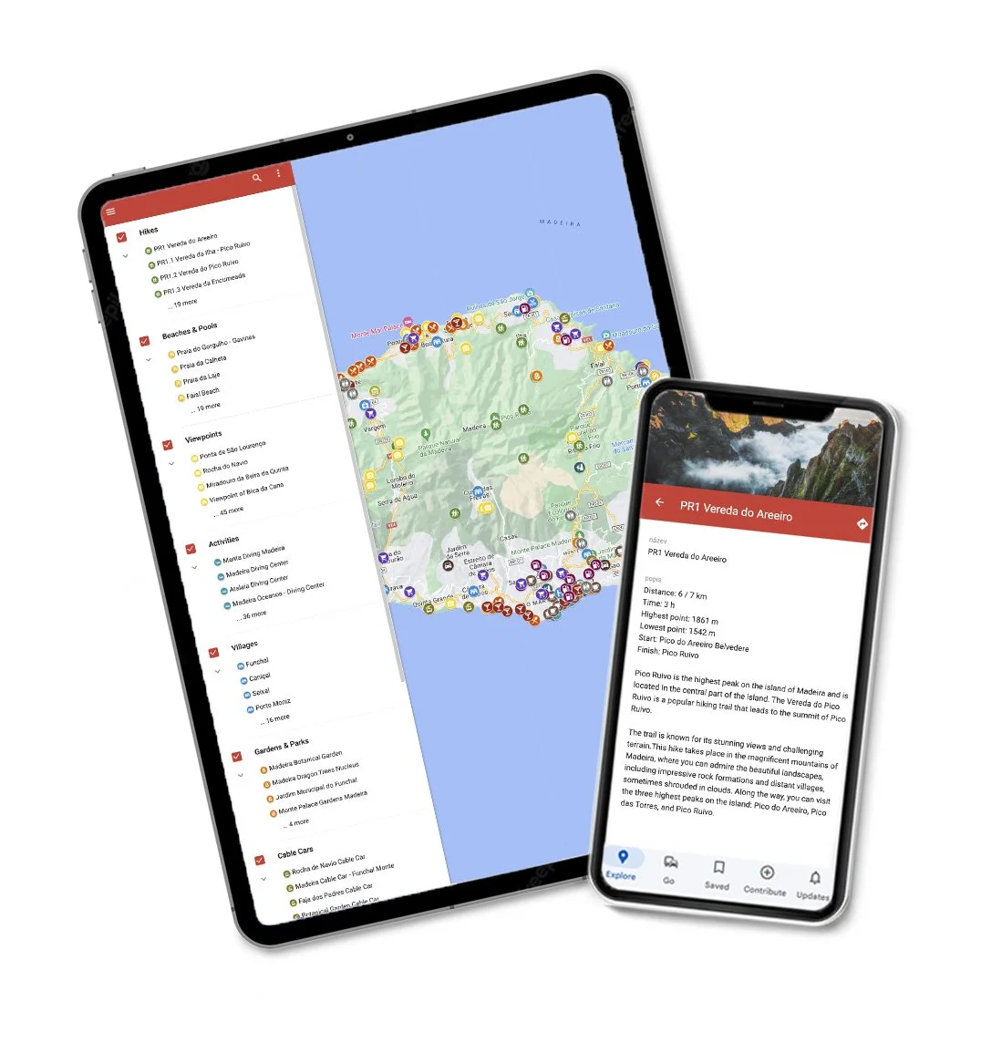 The complete guide to Madeira Island - Tourist map of Madeira with over ...
