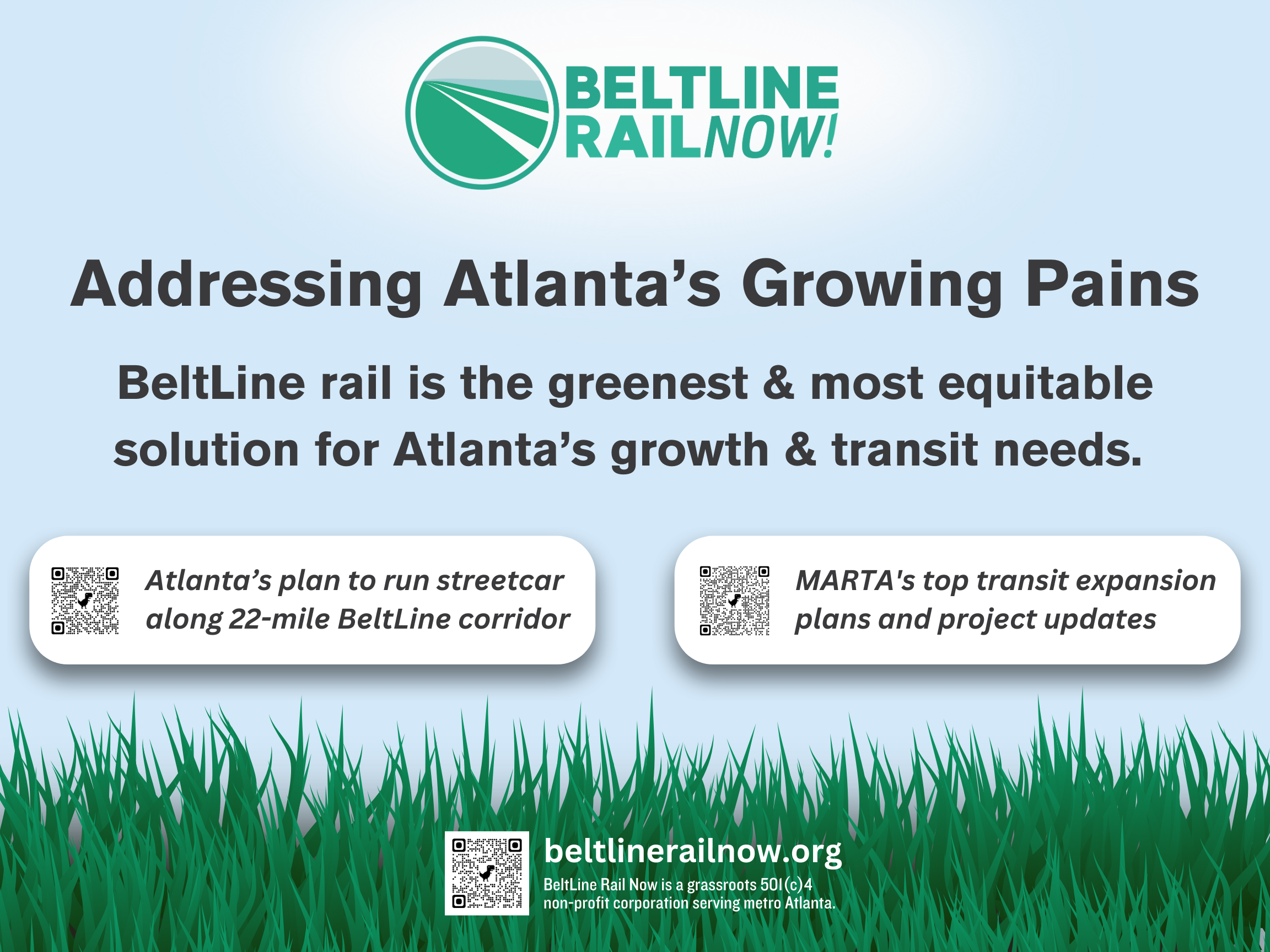 YIMBY Yard Sign — BeltLine Rail Now!